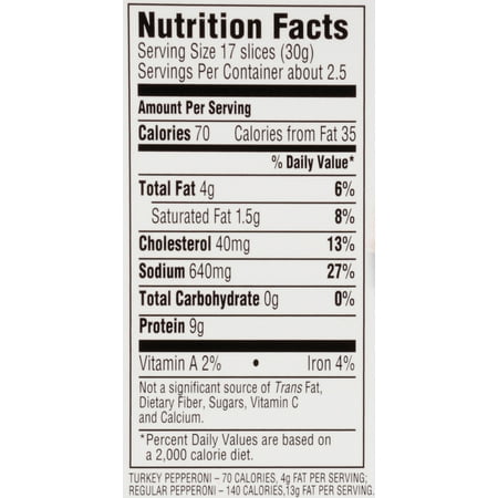 Hormel Turkey Pepperoni Nutrition Information – Besto Blog