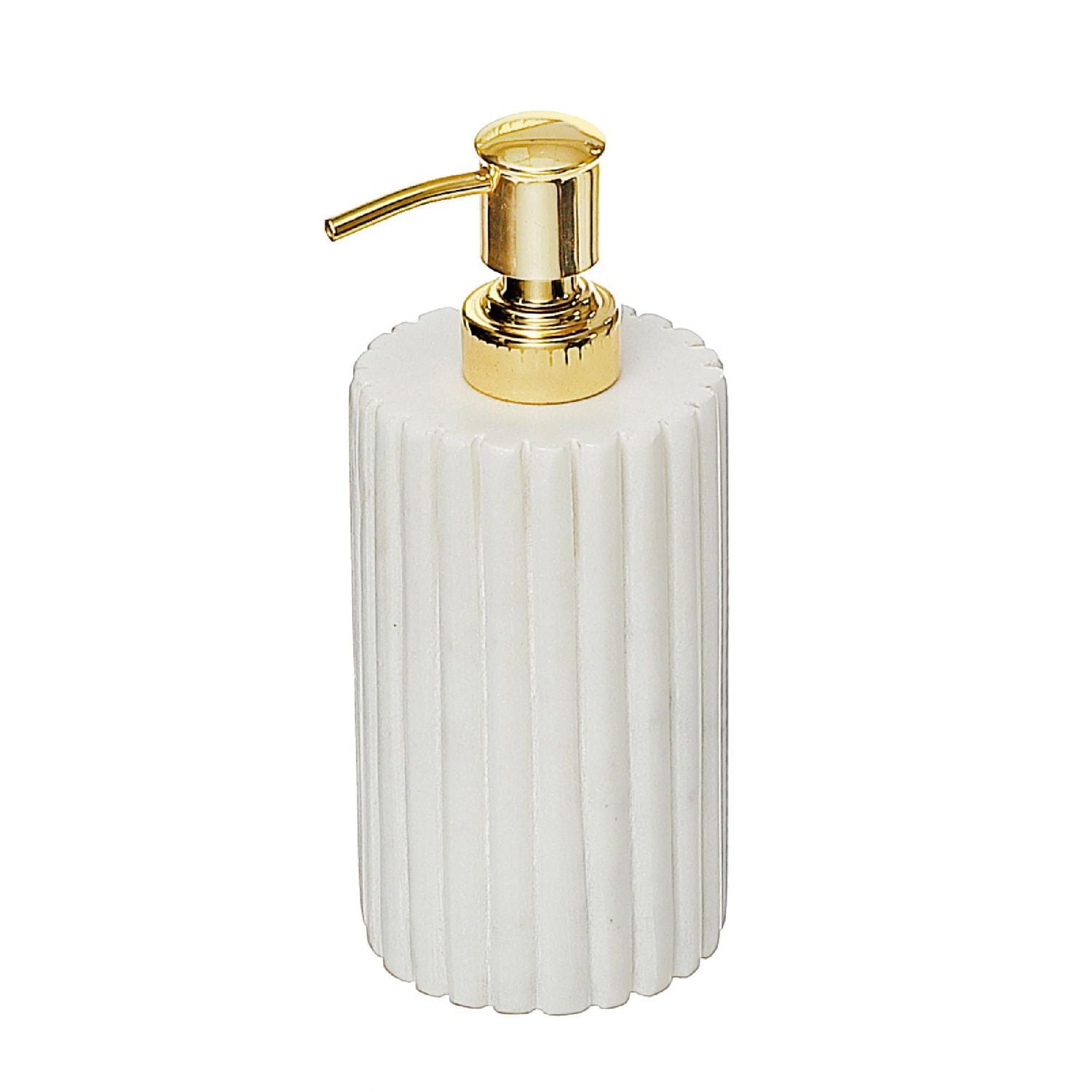 Click here for Ih Casadécor White Marble Dispenser With Gold Meta... prices