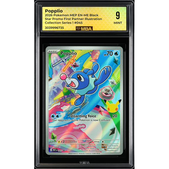 2026 Pokemon MEP EN-ME Black Star Promo Popplio #045 First Partner ...