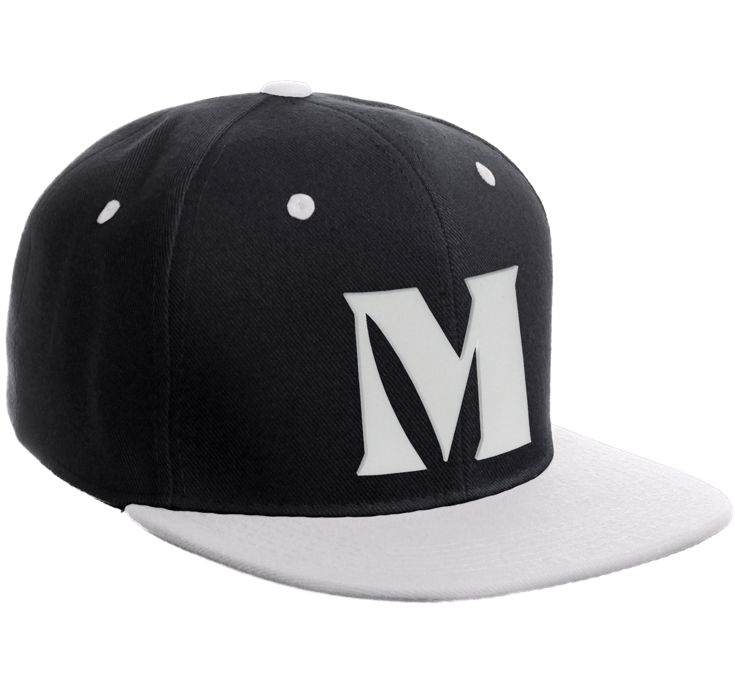 Daxton Classic Snapback Hat 3D Capital Alphabet Letters Flat Bill Visor ...