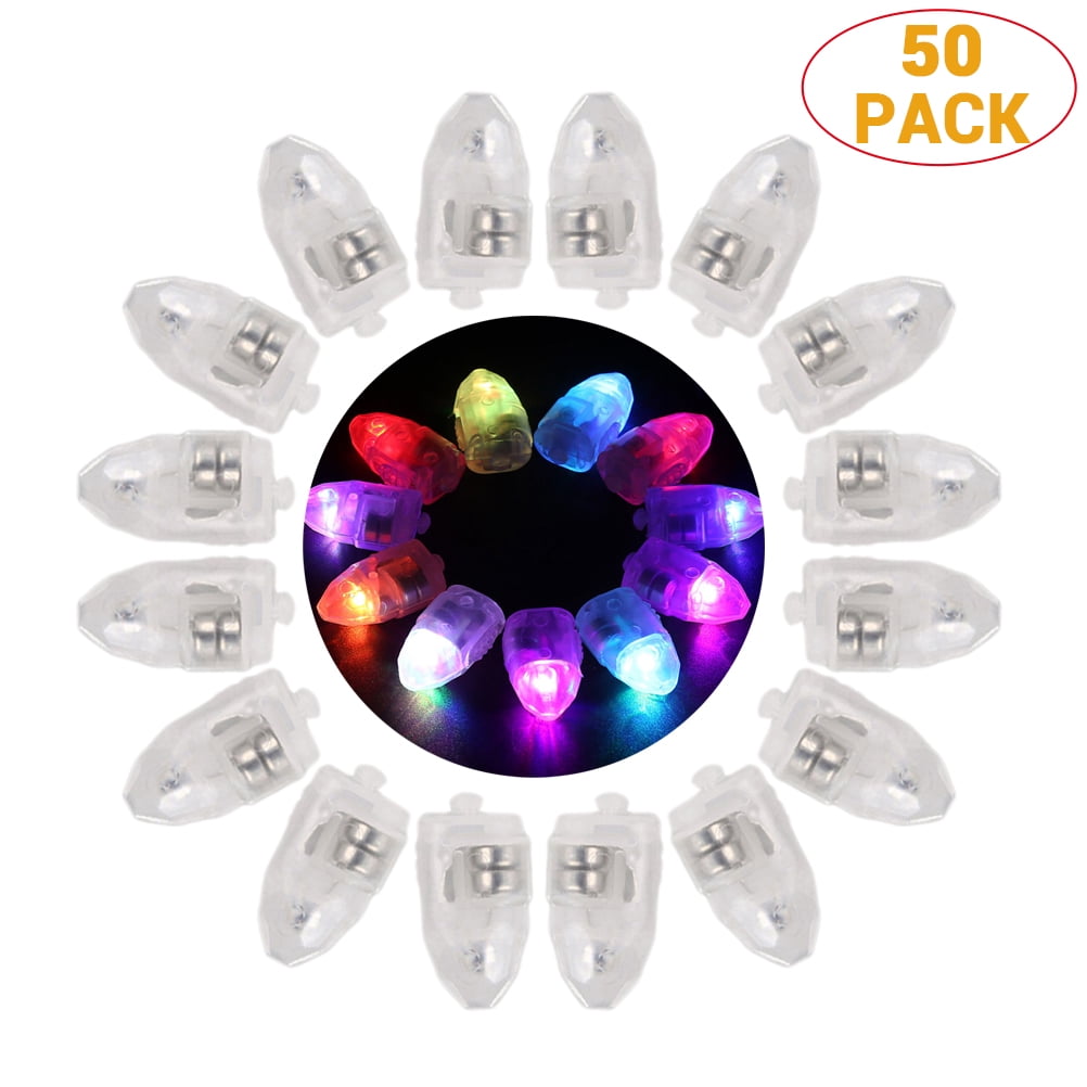 Mini luz LED blanca para fiesta, 50 Uds., para farolillos de papel ...