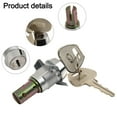 Homena Backup Keys Included Lock Steel Lock Silver Tool Cabinet Lock ...