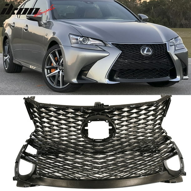 Ikon Motorsports Grille - Fits 16-19 Lexus GS FSport Style Upper+Lower ...