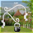 4 Pack Plant Hangers Outdoor : Swivel Bird Feeder Hangers Wall Mount ...
