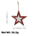 Patriotic Metal Star Ornaments, American Flag Barn Star Decor, 4th of ...