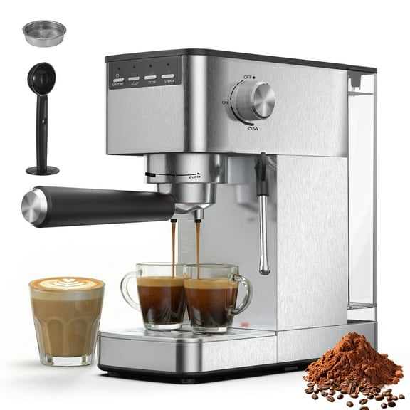 Capresso Espresso and Cappuccino Maker with 15 Bar and Single Sieve ...