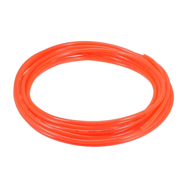 Uxcell 6mm OD 4mm ID 7m Long Orange PU Air Tubing Pipe for Air Line ...