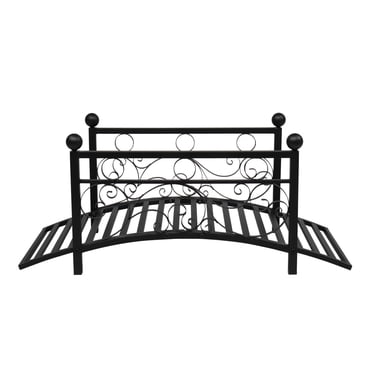 Winado Garden Bridge Decorative Footbridge Metal Arch with Bird ...