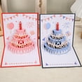 CHENJIANDONG 3D Three-Dimensional Birthday Greeting Card, Color ...