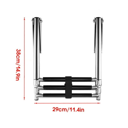 Boat Ladder Stainless Steel Telescoping Polished Ladders 3 Tube ...