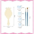 Jingyang 12 Pack Wooden Princess Mirror Craft Kit for Kids DIY ...