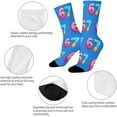 67 Socks Ice Cream Christmas Novelty 6 7 Meme Crew Socks Funny Gifts ...