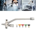 1/4" High Pressure Washer Guns 6000PSI Car Wash Foam Short Wand with ...