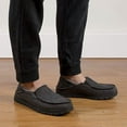 ULTRAIDEAS Mens Moccasin Fuzzy Slippers with Sherpa Fleece Lining ...