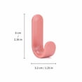 ZZAIXHL Adhesive Wall Hooks J-Shaped Hat Rack Wall Decorative Key ...