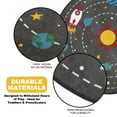 Delta Children Kids Outer Space Round Area Rug, 39-Inch, Grey - Walmart.com