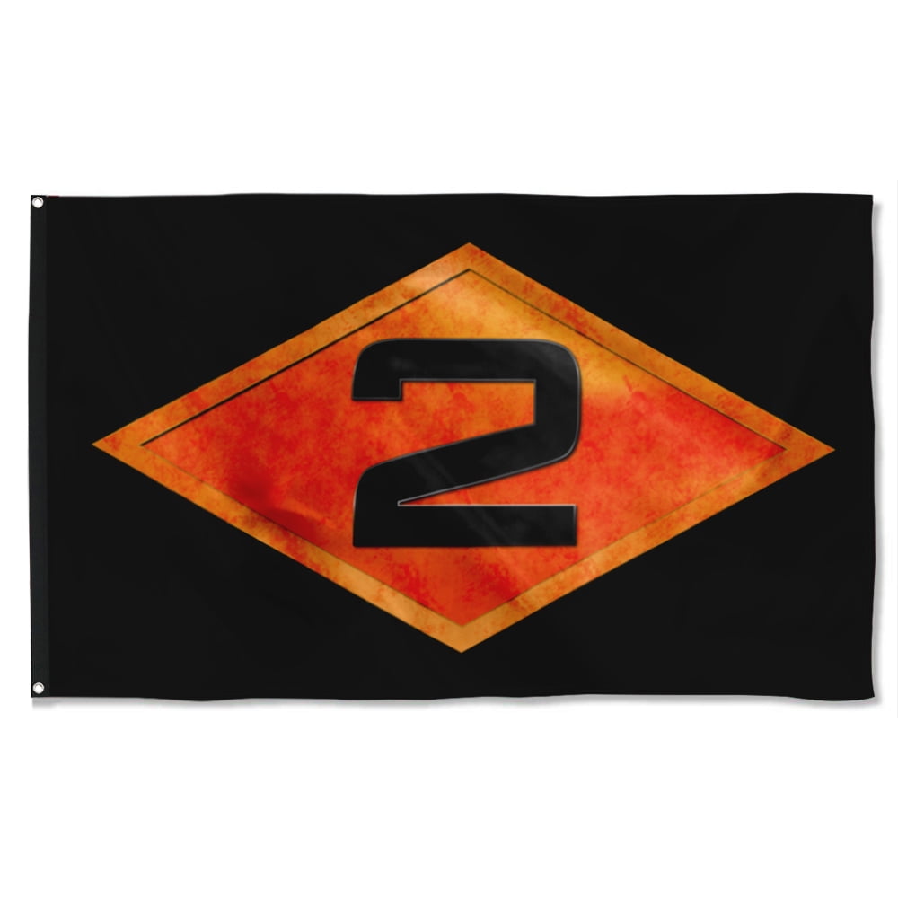 Cayyon 2nd Ranger Battalion Diamond Flag 3x5Feet Military Banner with 2 ...