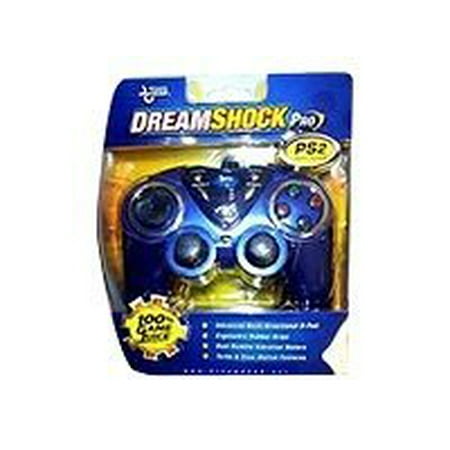 dreamGEAR PS2/PSOne dreamSHOCK Pro Controller - Gamepad - wired - blue ...