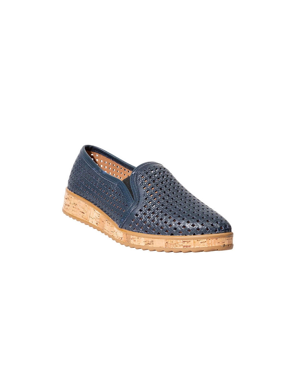 ALPARGATA ZAPATOS CASUALESES CASUALES GIUSTO MUJER DAMA AZUL MARINO ...