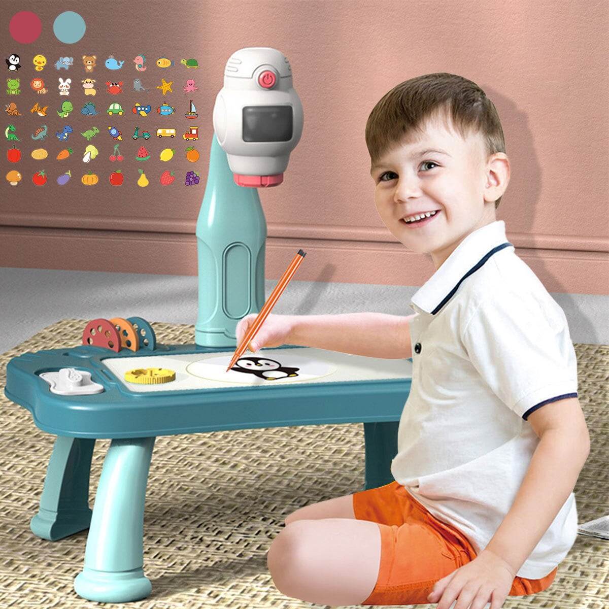 Led Projector Art Drawing Table Light Toy For kids Painting Board Desk ...