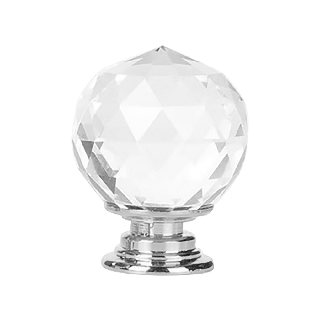 20/30/40mm Crystal Glass Kitchen Cabinet Cupboard Drawer Knob Wardrobe ...