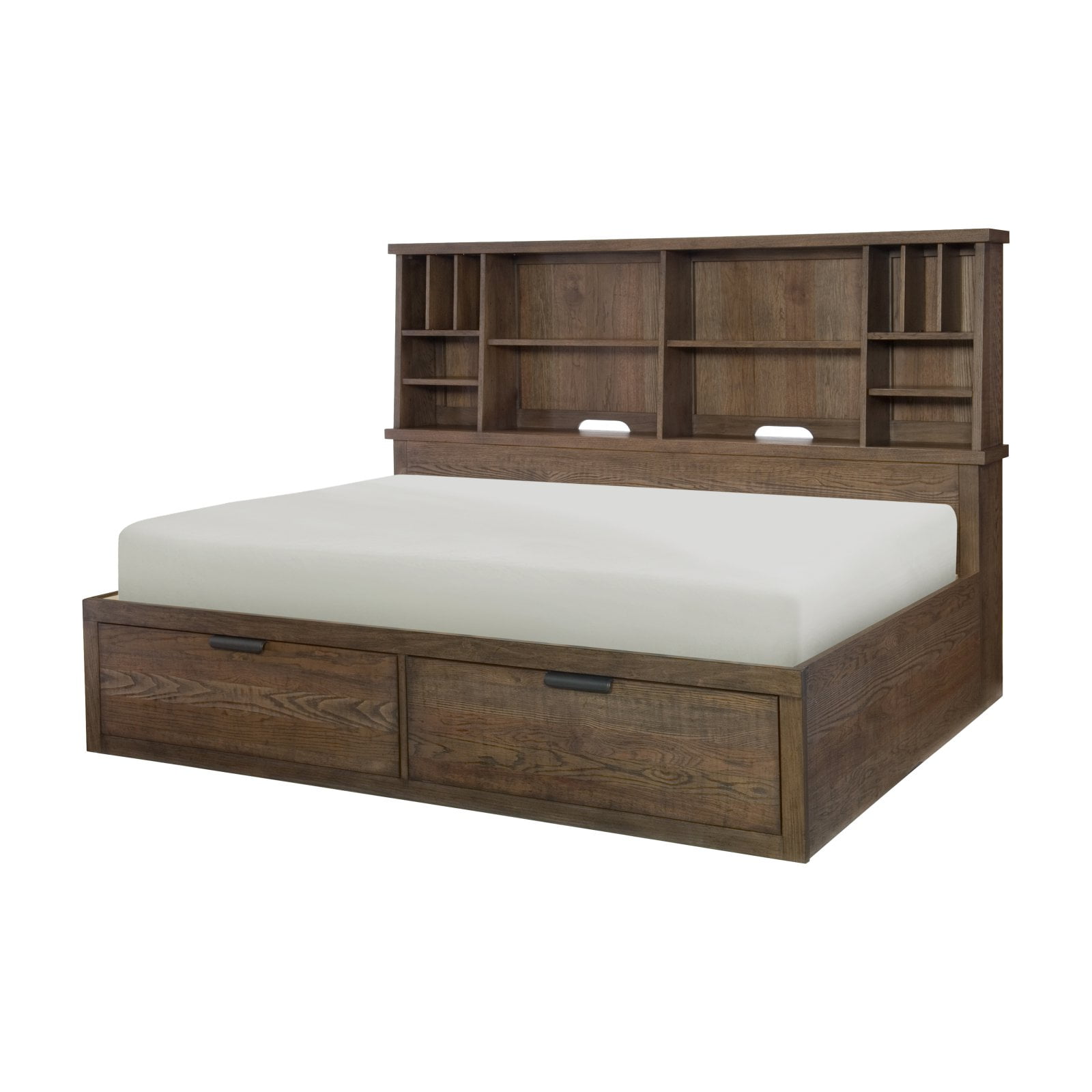 Legacy Classic Fulton County Bookcase Lounge Bed Full in Tawny Brown ...