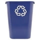 Large Deskside Recycle Container With Symbol, Rectangular, Plastic, 41. ...