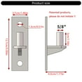 2pcs Wall Mount Gate Hinges Portable Sturdy for Outdoor Fence Door with ...