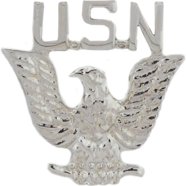U.S. Navy USN Fouled Anchor Pin Gold & Silver Plated 1 1/4" - Walmart.com