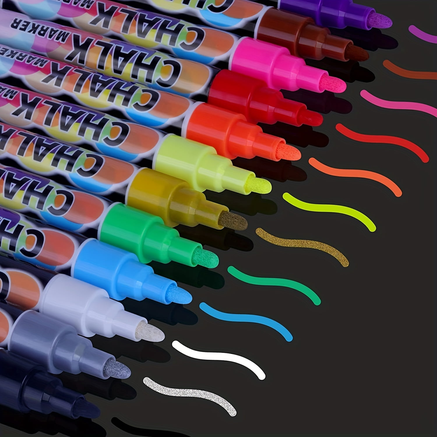 Click here for Grm 12-Color Liquid Chalk Markers Set - Unleash Yo... prices