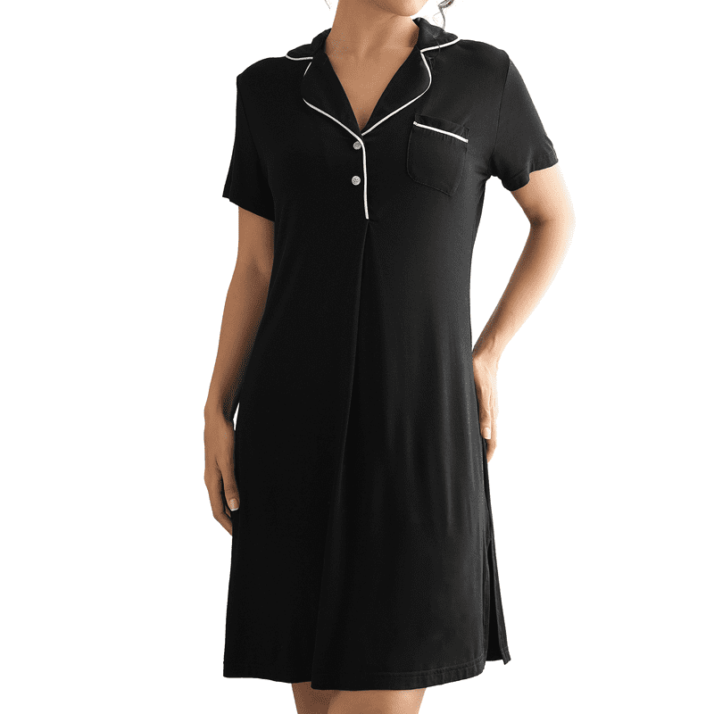 Click here for Innersy Womens Nightgown Short Sleeve Button Down... prices