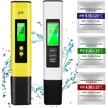 PH Meter,TDS&EC Meter Temperature, 4 in 1 PH Water Quality Tester with ...