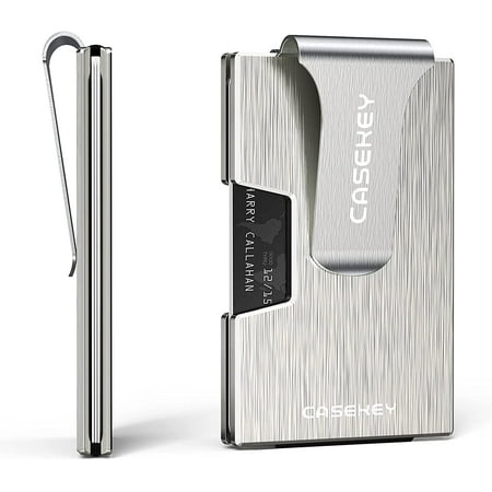 TriLea RFID Minimalist Titanium Wallet for Men | Slim Total Aluminum ...