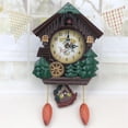 Artistic Bird House Wall Mount Cuckoos Pendulums Clock Operated for ...