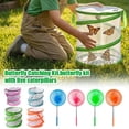 Collapsible Butterfly Habitat & Extendable Bug Net, Clear Mesh Insect ...