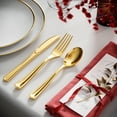 Exquisite 120 Pack Gold Plastic Spoons - Heavy Duty - Disposable ...