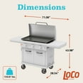 LoCo Cookers Outdoor Portable Propane BBQ, 3-Burner Digital Series II ...