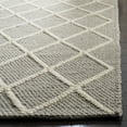 SAFAVIEH Natura Tracery Geometric Diamonds Wool Area Rug, Grey, 8' x 10 ...