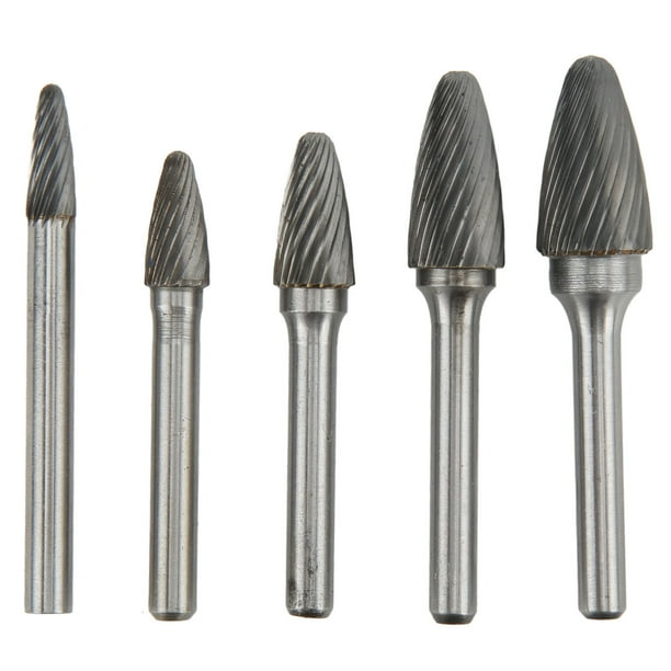 Carbide Rotary Burr,5pcs Carbide Burrs Single Carbide Burr Single Cut ...