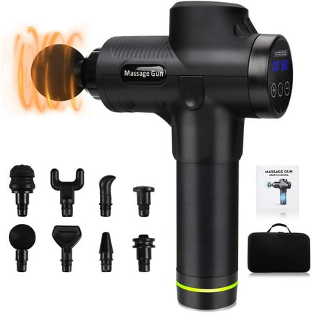 Muscle Massage Gun, Deep Tissue Percussion Massager 30 Speed, 8 Massage ...