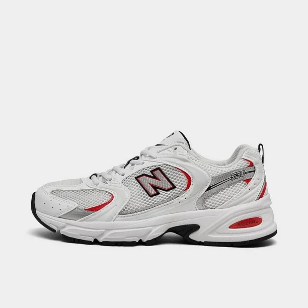 Mens New Balance 530 White/Blast Red | U530JR1 Shoes | Walmart en línea