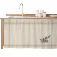 Cabinet Curtain 32''W x 55''L, Christmas Under Sink Curtain Drapes ...