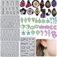 Earring Resin Molds Heart Cross-Pendant Silicone Mold Necklace Jewelry ...