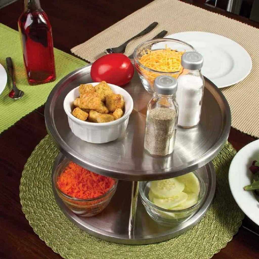 304 Stainless Steel 2-Tier Table Top Standing Kitchen Countertop ...