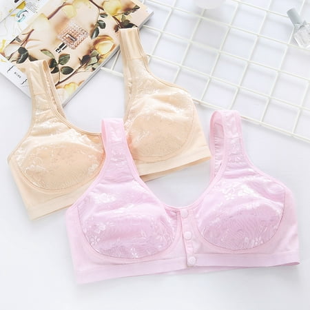Mgaxyff - Mgaxyff Women Front Clasp Cotton Thin Bralette Large Size Big ...