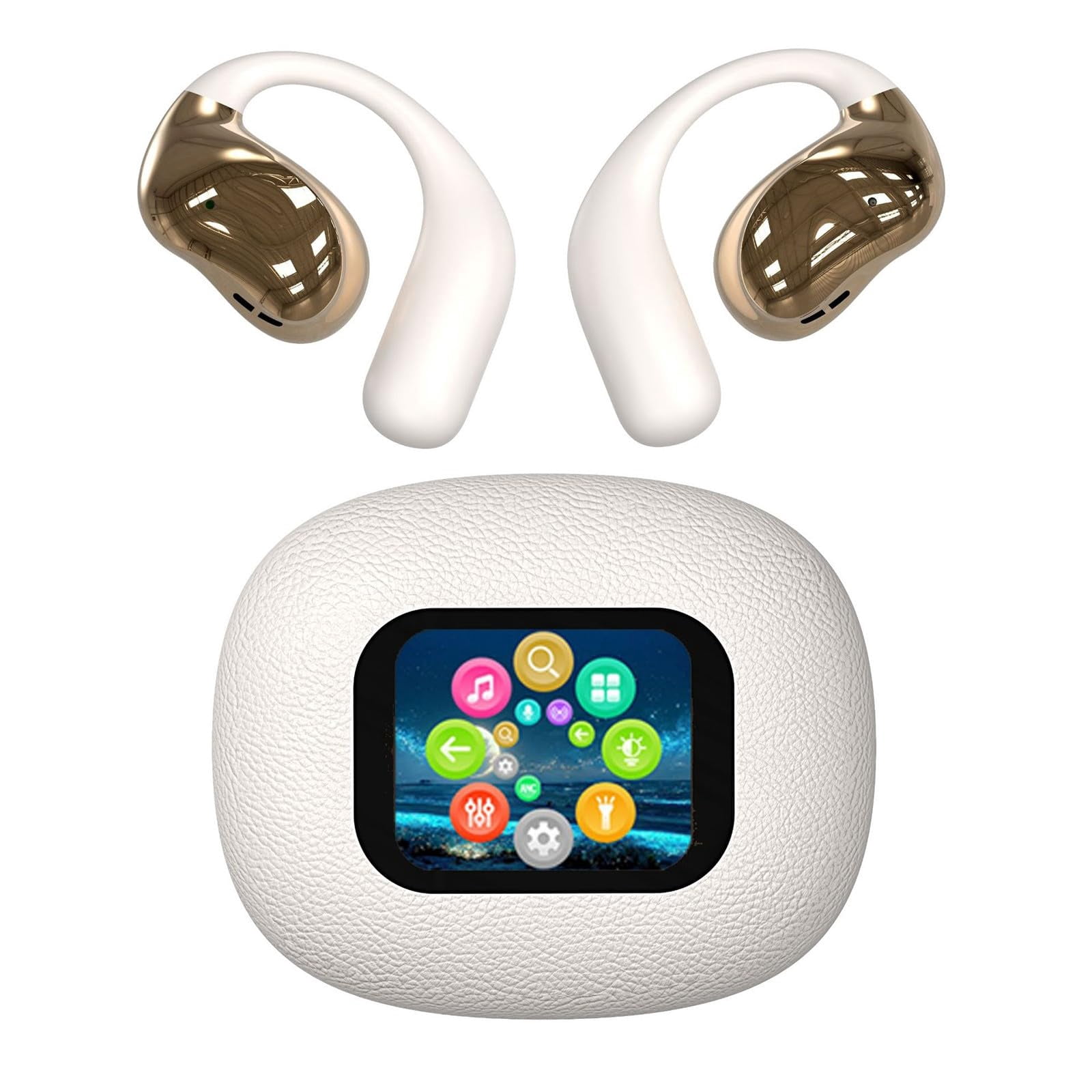 True Wireless Open Ear Bluetooth Earbuds, Waterproof Touch Screen ...