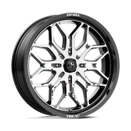US Mag Custom Metal Wheels, Aluminum Rim U101 INDY, 17X10in High Luster ...
