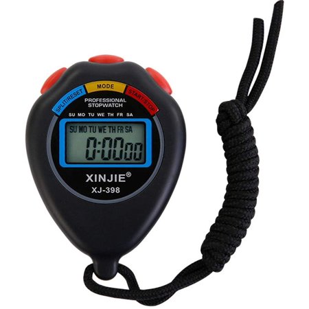 Stopwatch, Professional Handheld Digital Clock Waterproof Timer Counter ...