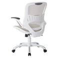 OSP Home Furnishings Riley Modern Office Chair with Fabric Seat, Back ...
