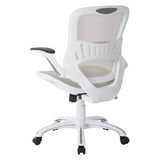 OSP Home Furnishings Riley Modern Office Chair with Fabric Seat, Back ...